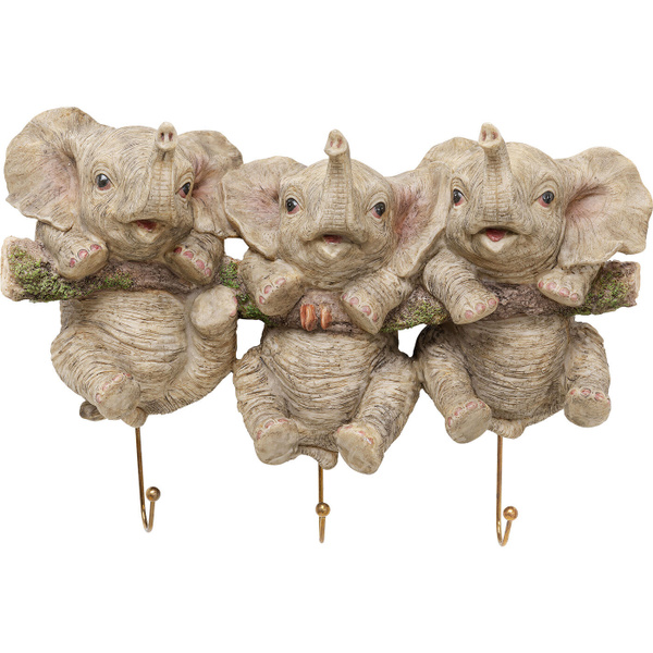 Вешалка настенная KARE Design Elephants, 30x11x21 см - купить по выгодной цене в интернет ...
