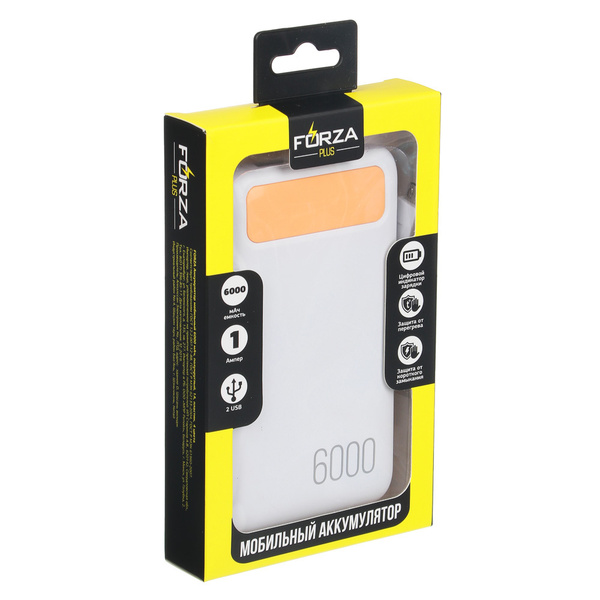 Forza Аккумулятор мобильный 6000 мАч 8000 мАч 2xusb 2А 4 шт