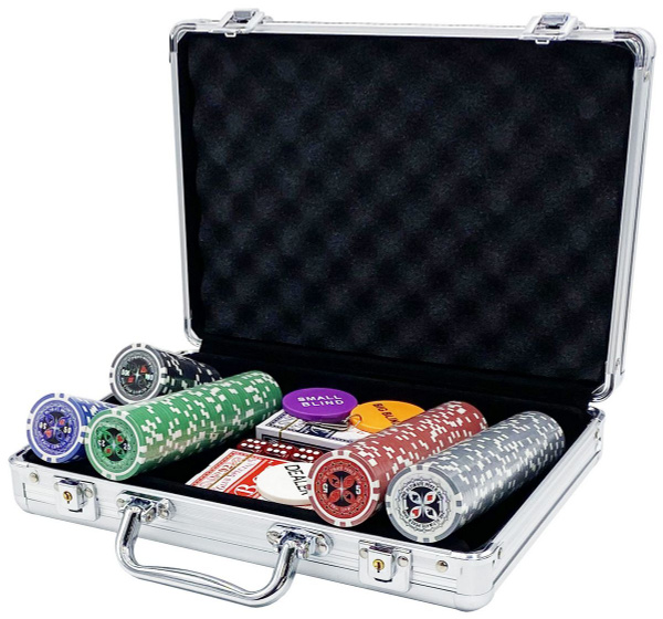 Покерный набор Premium Poker Ultimate, 200 фишек 11.5 г с номиналом в ...