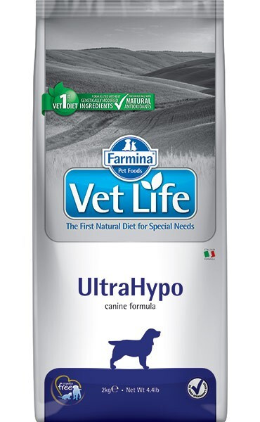 Сухой корм Farmina Vet Life UltraHypo,для взрослых собак при пищевой ...