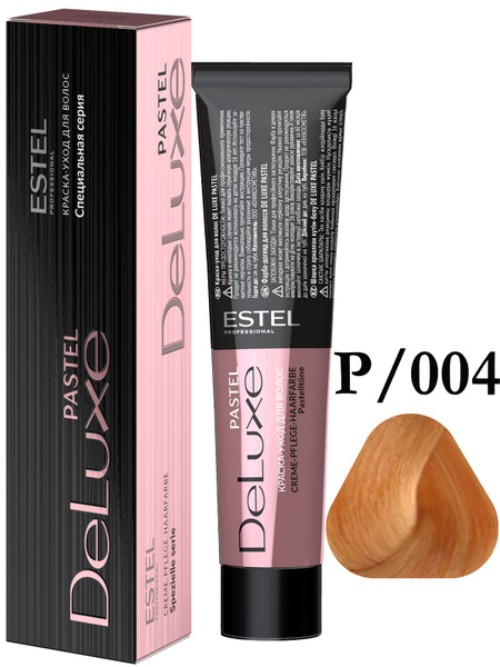 Вопросы и ответы о ESTEL PROFESSIONAL Краска для волос DE LUXE PASTEL P/004 персик, 60 мл – OZON ...