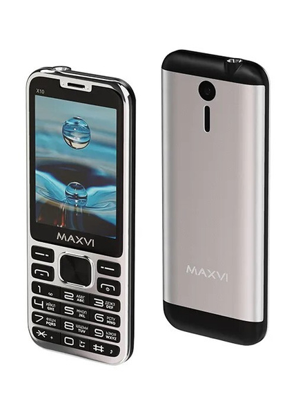 Мобильный телефон Maxvi X10 METALLIC SILVER (2 SIM), серебристый - купить по выгодной цене в ...