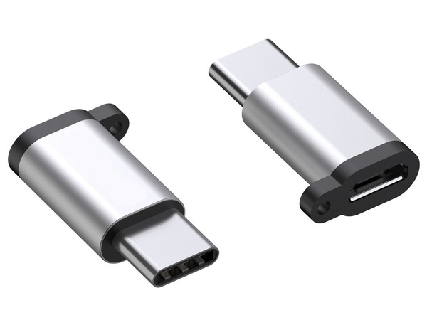 Адаптер OTG / Переходник Type-C на Micro USB / Type-C (Выход / Папа ...