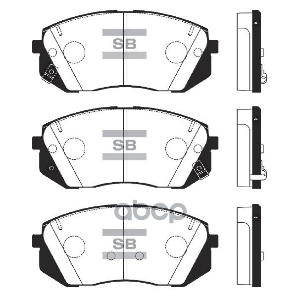 Колодки тормозные Autoparts Sangsin brake_SP1848 - купить по низким ценам в интернет-магазине ...