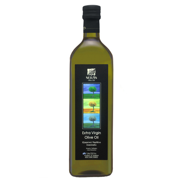 Оливковое масло 1л Sellas (Греция, Пелопоннес, Extra Virgin, стекло ...