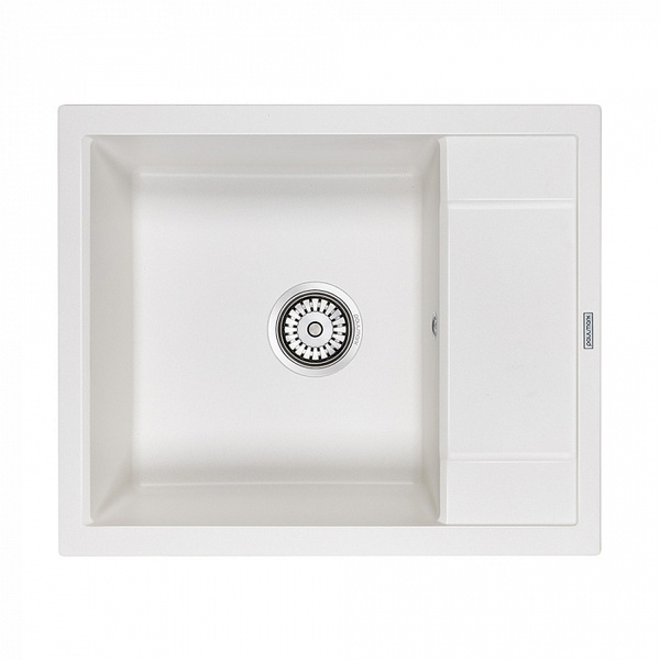 Кухонная мойка Paulmark FLUGEN 50-600 IT-GRANIT PM216050-WH белый ...