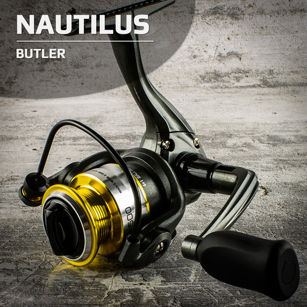 Катушка Nautilus Butler, для спиннинга, Безынерционная, 500, Передний ...