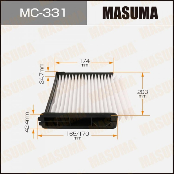 Фильтр салона MASUMA MC-331 купить на OZON по низкой цене (597795918)