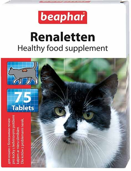 Renaletten (Beaphar) кормовая добавка для кошек с почечными проблемами ...