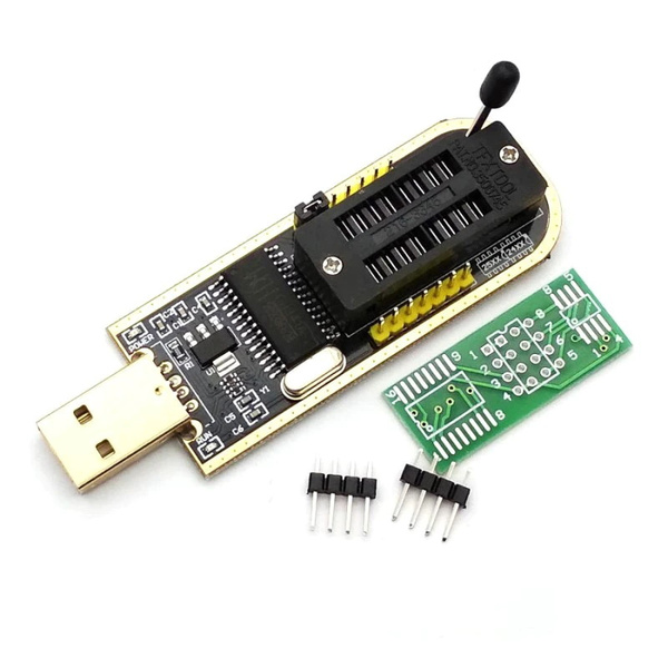 CH341 Mini Programmer, USB программатор EEPROM 24-серии и FLASH 25-серии с платой-переходником ...