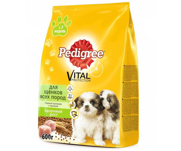 Сухой корм Pedigree для щенков первый прикорм курица vital protection 4 ...