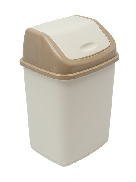 Мусорный бак Elfplast, 1 шт, ABS пластик, слоновая кость купить по доступной цене с доставкой в ...