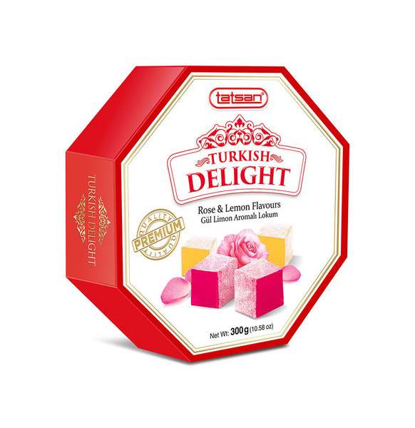 Премиальные восточные сладости Tatsan Turkish Delight с розой и лимоном ...