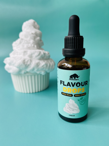 Ароматизатор пищевой, жидкий без сахара PRIMEKRAFT Flavour Drops Сливки ...