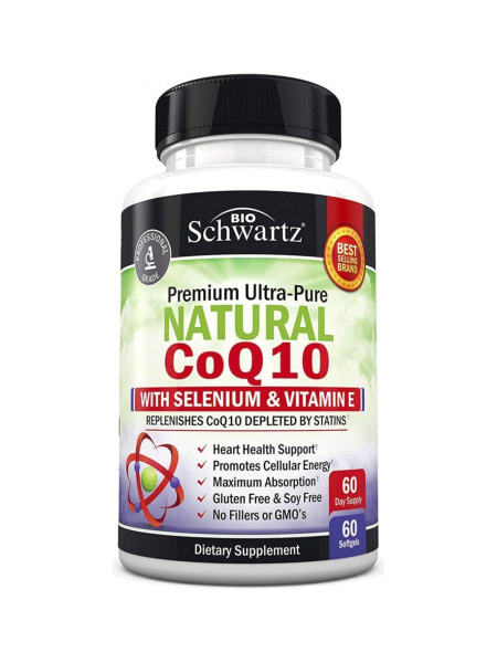 BioSchwartz Natural CoQ10 60 капсул 200мг (коэнзим Q10) - купить с ...