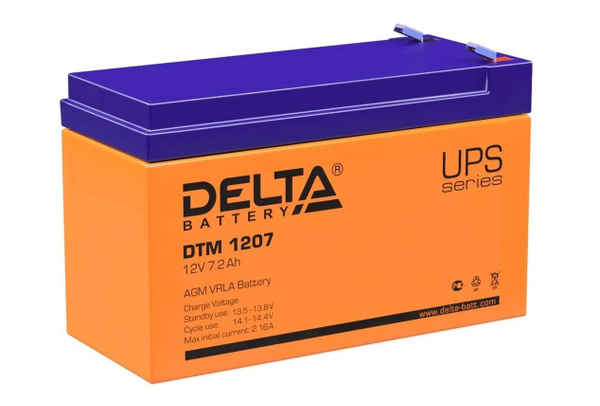 Батарея для ИБП Delta Battery DTM 1207 купить по выгодной цене в ...