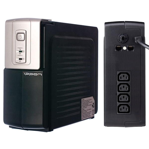 ИБП Резервный (Back UPS) Ippon Back Office 1000, 1000 В·А купить по ...