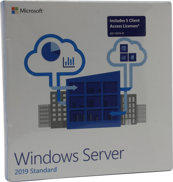 Лицензия ОC Windows Server Standart 2019 64bit English DVD 5CLT 16 core ...