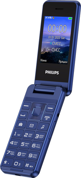 Philips Мобильный телефон E2601, синий купить на OZON по низкой цене (1811635548)