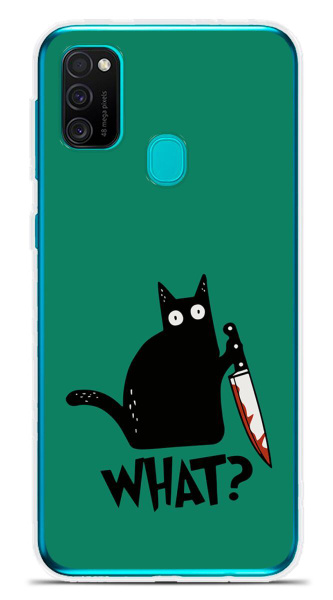 Силиконовый чехол на Samsung Galaxy M21 What? / для Самсунг Галакси М21 ...