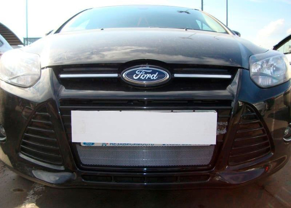Защитная сетка радиатора хром Ford Focus 3 (2011-2015) / съемная ...