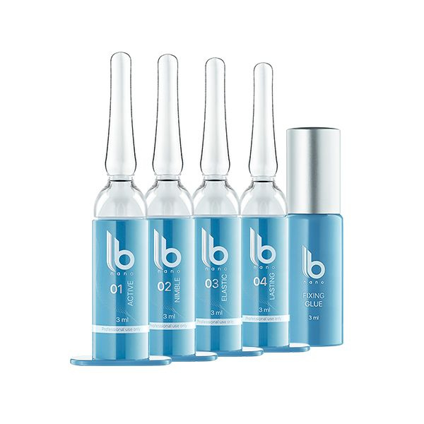 Набор для нанопластики ресниц LB nano, 4 состава + клей(до 12.2023) - купить с доставкой по ...