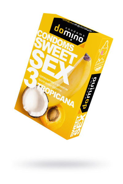 Презервативы Domino Sweet Sex тропические фрукты 3 шт купить с
