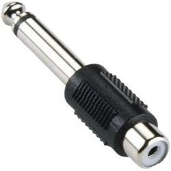 Переходник гнездо RCA на штекер Jack6.5 2C пластик - купить с доставкой ...