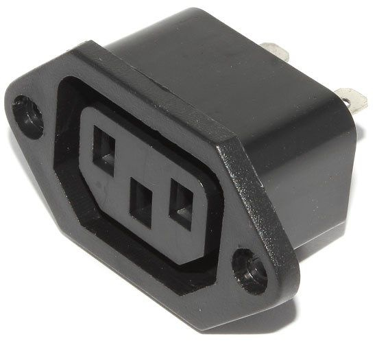 Разъём питания Iec 320 C13 гнездо на корпус купить с доставкой по выгодным ценам в интернет