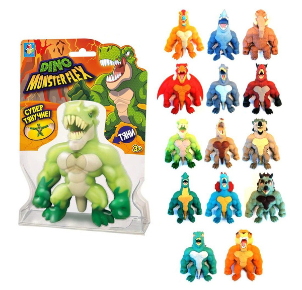 Тянущиеся фигурки MONSTER FLEX DINO 14см, в ассортименте - купить с ...