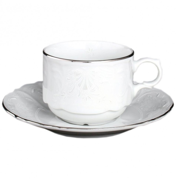 Чайная пара Thun "Платиновый узор", на 1 перс. - купить по выгодной цене в интернет-магазине ...