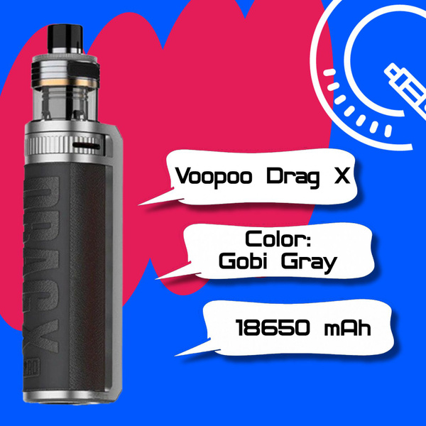 Набор Voopoo Drag X Pro 100W Pod Kit, Gobi Gray, 1 шт., без жидкости - купить с доставкой по ...