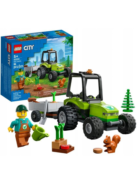 Конструктор LEGO CITY Park Tractor "Трактор в парке" 86 деталей / 60390 ...