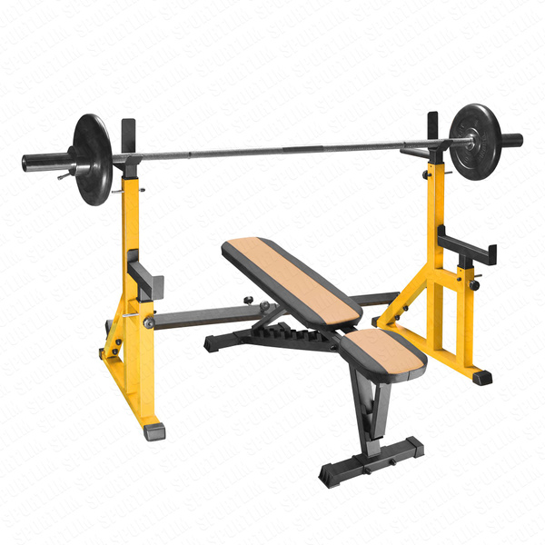 Силовая скамья RaySport Скамья/стойки со страховкой-2 купить по выгодной цене в интернет ...