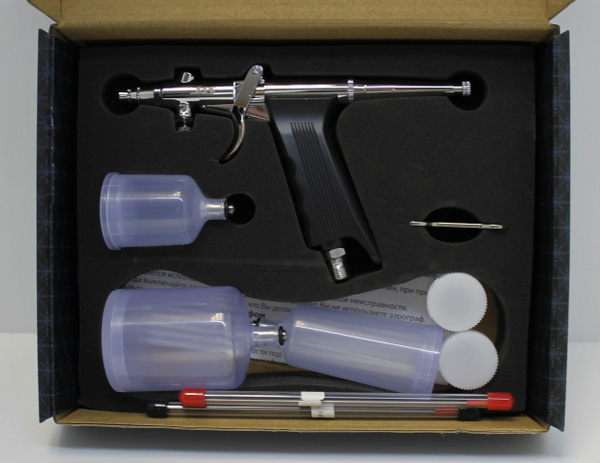 JAS Аэрограф 1156 (Air Control) (набор:игла,сопло 0,3;0,5;0,8мм) - купить с доставкой по ...