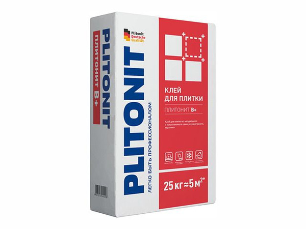 клей для кафельной плитки Плитонит-В+ 25кг, арт.плитонит В+ 25 - купить ...