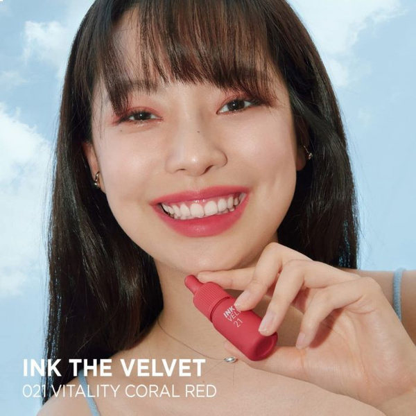 Peripera Тинт для губ Ink Velvet Tint #21 Vitality Coral Red - купить с ...