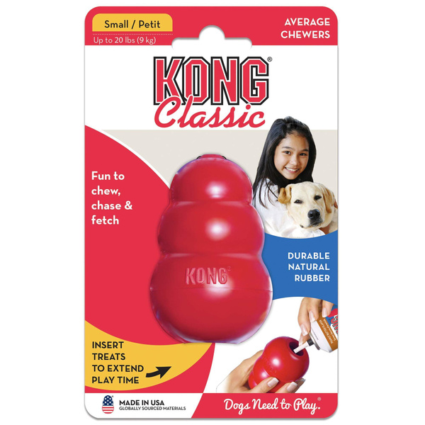 KONG Classic Прочная Игрушка для Собак, Красная S (до 9 кг) - купить с ...