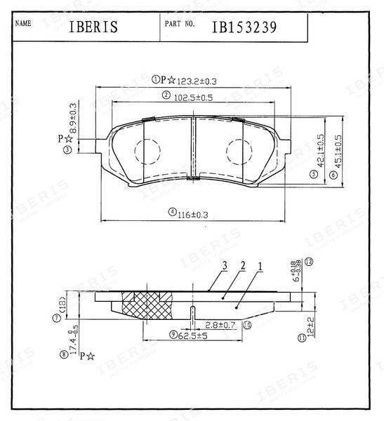 Колодки тормозные IBERIS IB153239 Задние - купить по низким ценам в ...