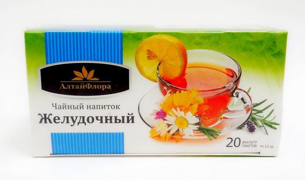 Чайный напиток АлтайФлора Желудочный, 20 пакетиков - купить с доставкой ...
