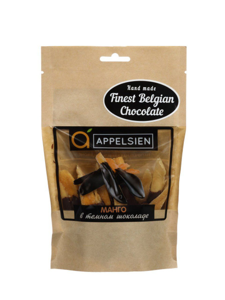 Манго в темном шоколаде, 85г, конфеты, APPELSIEN, фрукты в бельгийском ...