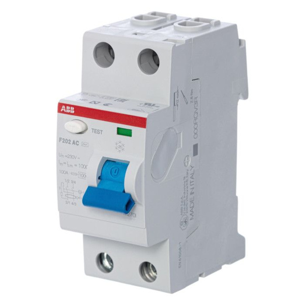 УЗО ABB F202 2CSF202001R1630 2P 63A 30 ма (AC) - купить с доставкой по выгодным ценам в интернет ...