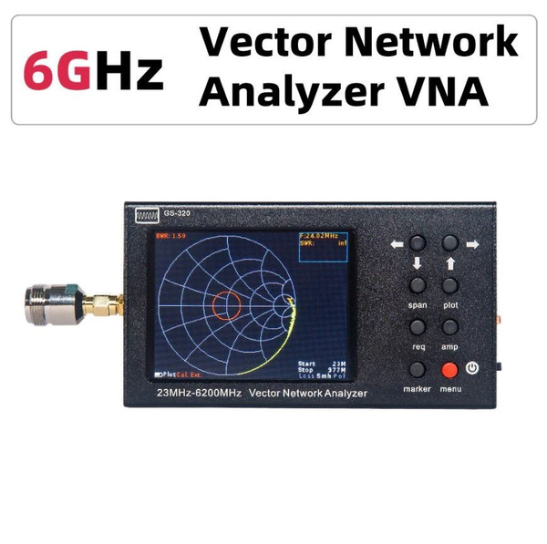 Сетевой Векторный Анализатор Цепей и Антенн NanoVNA GS-320 23МГц - 6 ...