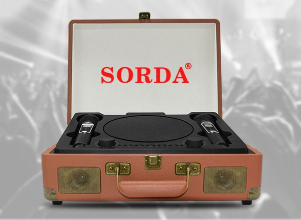 Караоке система с двумя микрофонами SORDA SD-2109, коричневый купить на ...