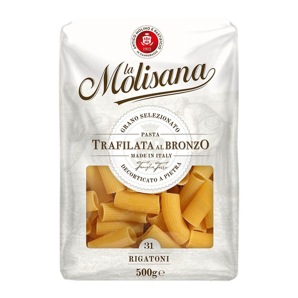 Макароны La Molisana Rigatoni трубки рифленые из твердых сортов пшеницы ...