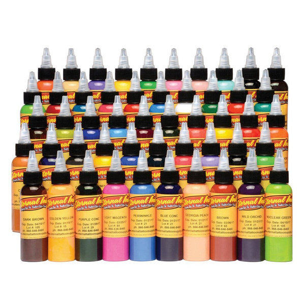 Тату краска Silver 50 Colors Set (1/2oz - 15мл) - купить по доступной ...
