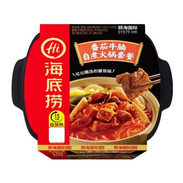 Саморазогревающаяся лапша Haidilao Hi Hot Pot с говядиной и томатом ...