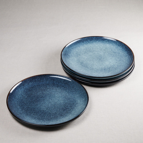 Набор тарелок MIXOM, Керамика, диаметр 20.5 см - купить по низким цене в интернет-магазине OZON ...