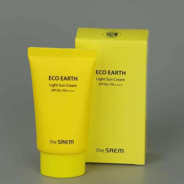 THE SAEM Крем Eco Earth Light Sun Cream SPF 50+ PA 50 г - купить с ...