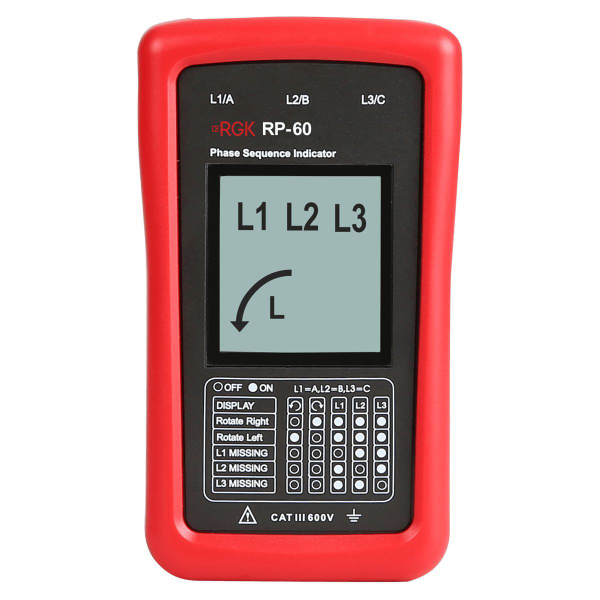 Индикатор чередования фаз для трехфазной цепи RGK RP-60 купить по выгодной цене с доставкой по ...